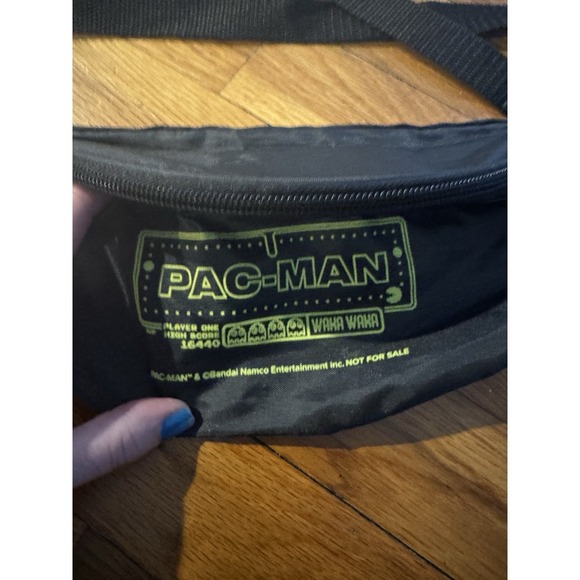 Vintage | Bags | Vintage Pacman Black Fanny Pack Waist Bag Belt Bag ...